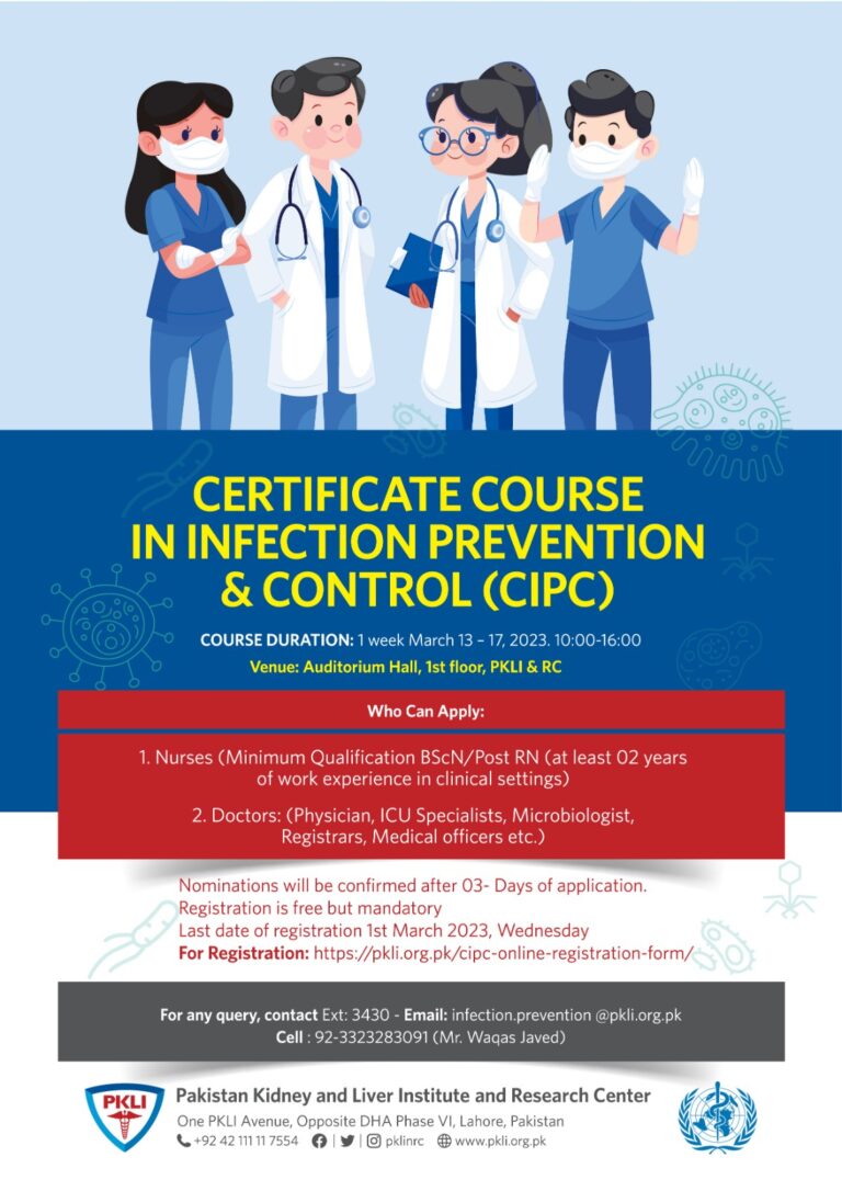 CIPC (Certificate Course on Infection Prevention& Control) – LMS ...